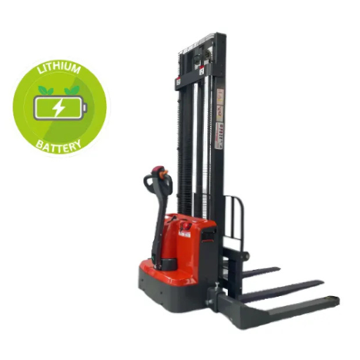 Buy Online 1.3T Full Electric Adjustable Straddle Stacker 2.5M Lift ...