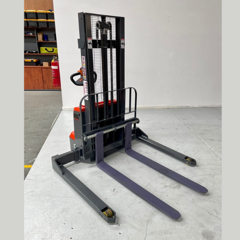 Buy Online 1.3T Full Electric Adjustable Straddle Stacker 2.5M Lift ...