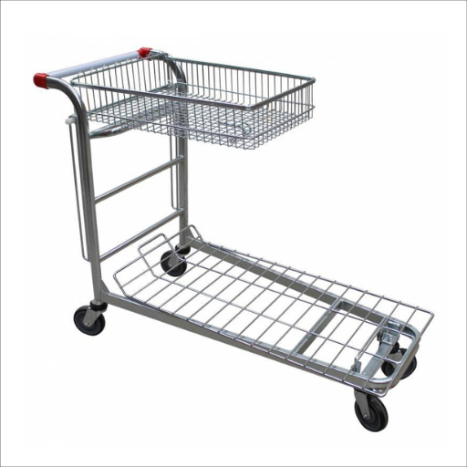 Buy Online 200kg Rated 2 Tier Basket Nesting Platform Trolley Australia ...