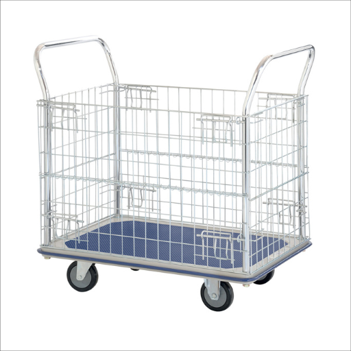 Buy Online 400kg Rated Steel Full Mesh Trolley Australia - OzJack