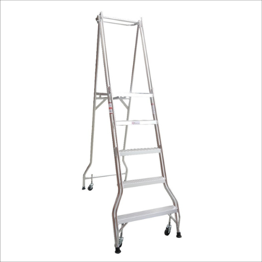 Buy Online 5 Step Checkerplate Platform Ladder 1.41m Australia - OzJack